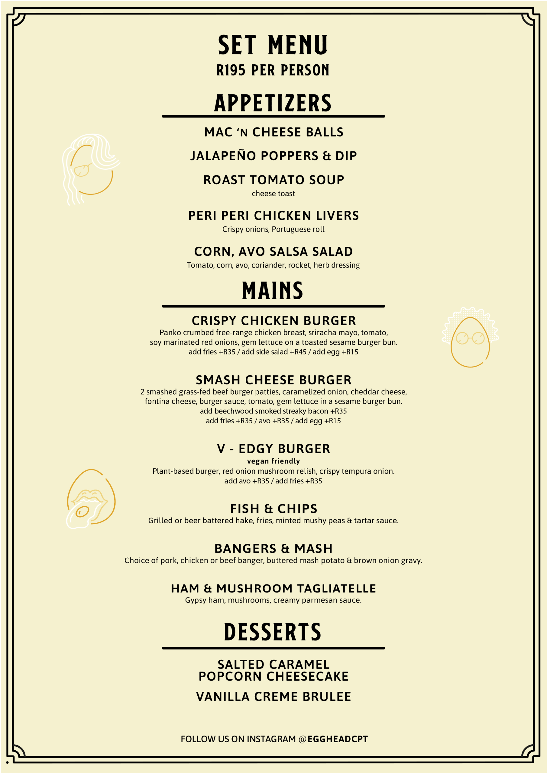Menu - Egghead Diner